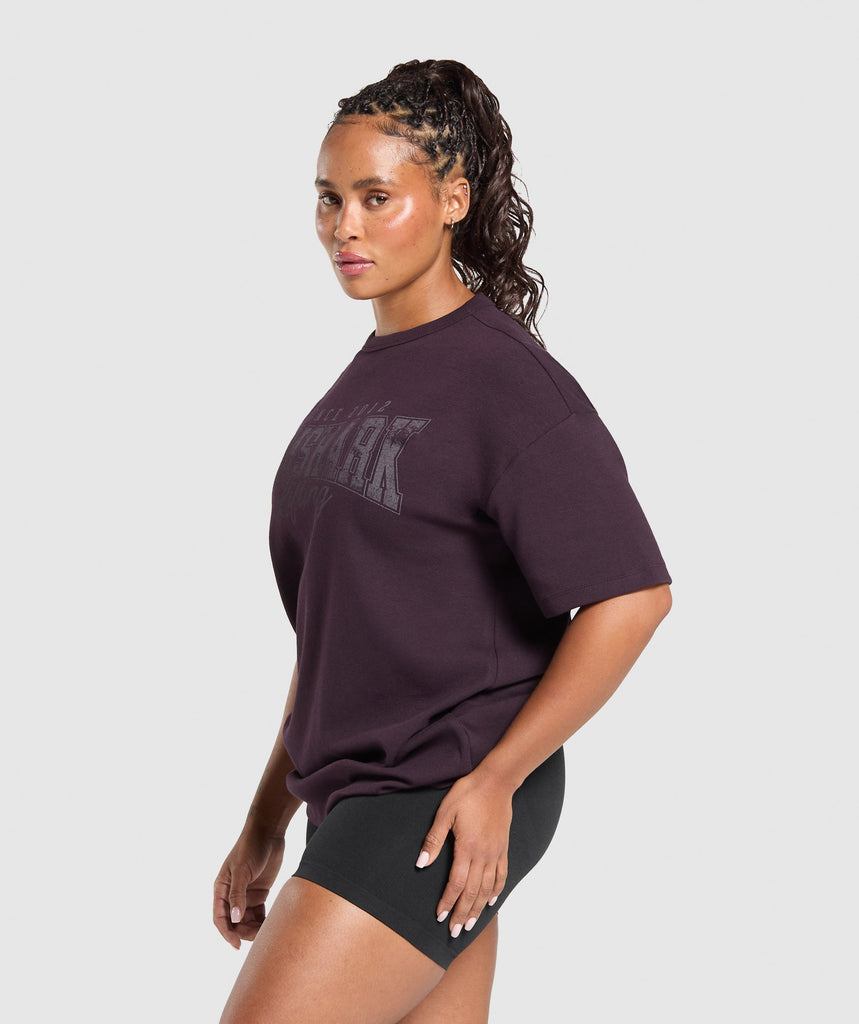 Gymshark Gymshark Lifting Oversized Pump Cover - Plum Brown | Gymshark