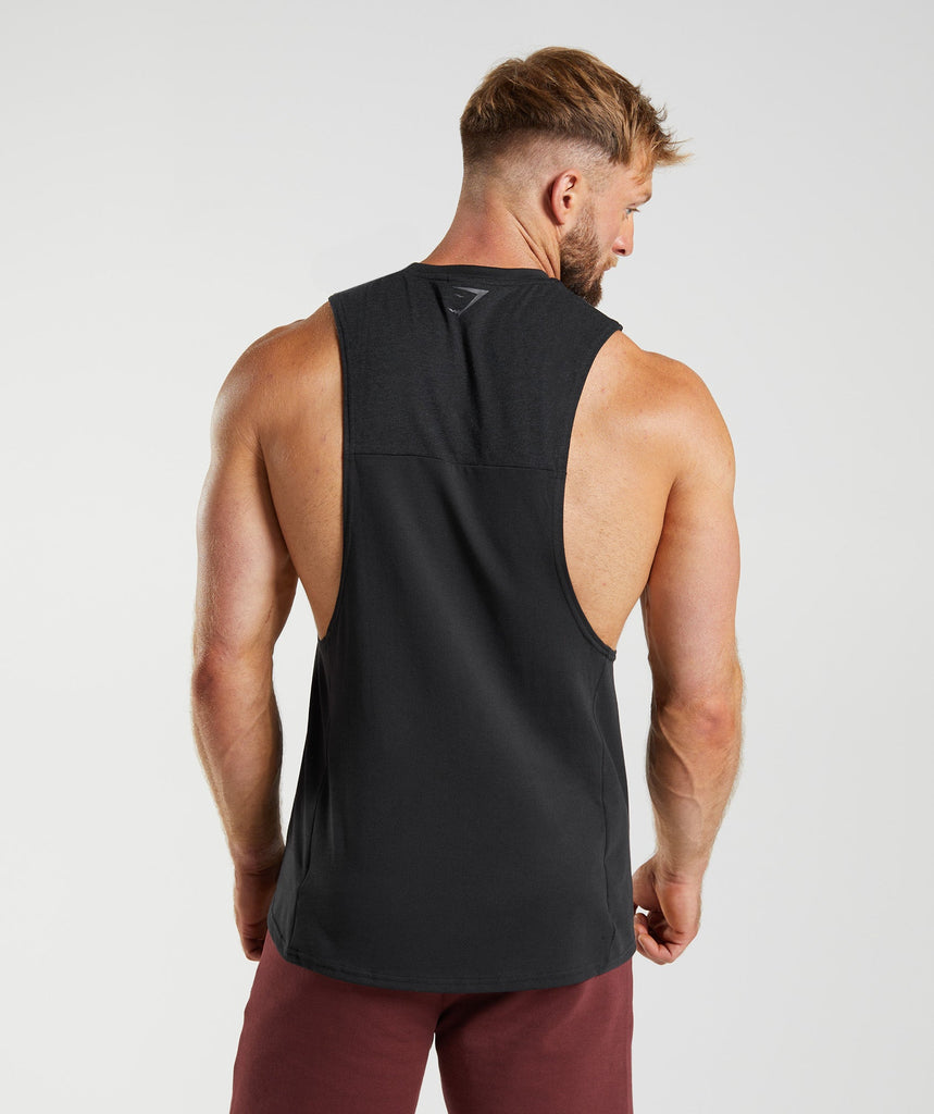 Gymshark Bold React Drop Arm Tank - Black | Gymshark